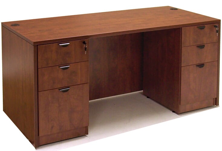 Cherry Laminate Office Furniture Set - Free Shipping!