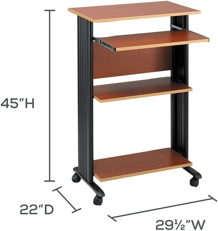 30"W x 45"H Standing Height Computer Workstation