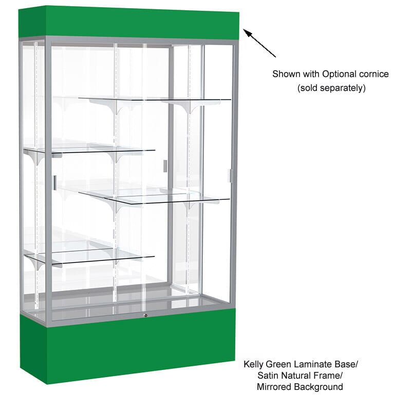 72"H 4'W Spirit Trophy Locking Display Case - See Other Sizes