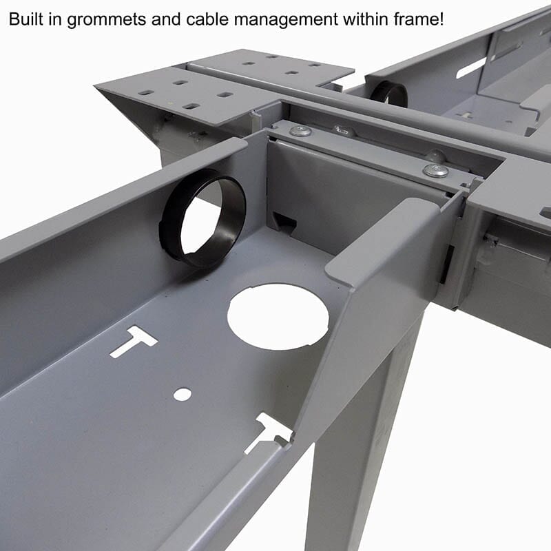 8' Solid Wood Top Technology Table w/Four 48" x 24" Worksurfaces - See ...