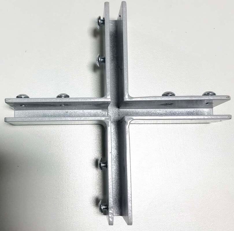 Steel X-Shaped Brackets for Sneeze Guard Panels - Set of 2 - IN STOCK!