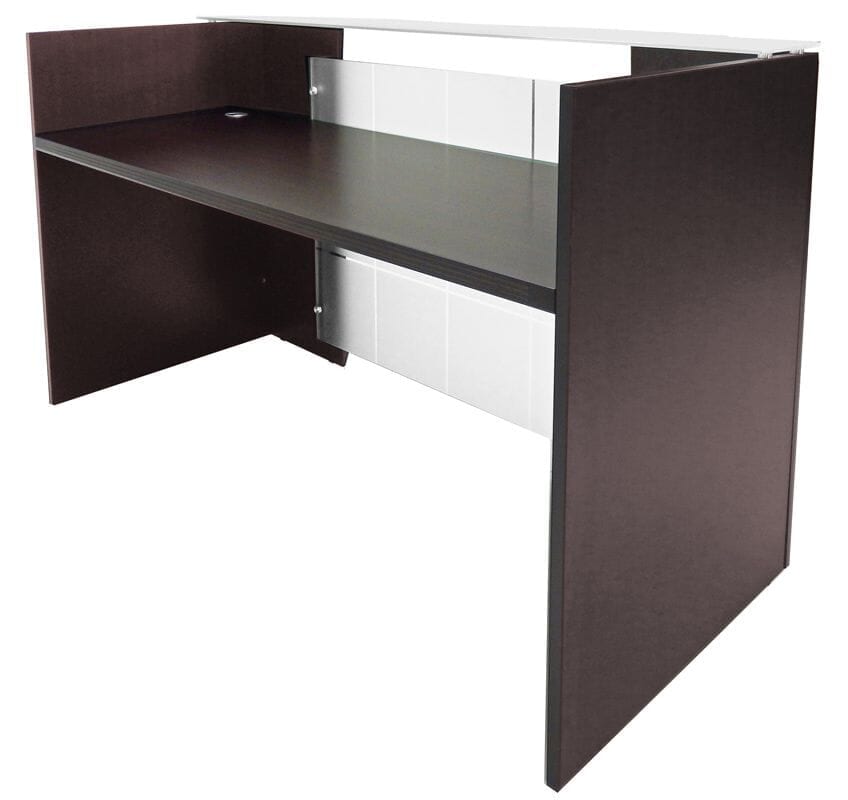 Glass Front Reception Desk in 6 Colors!