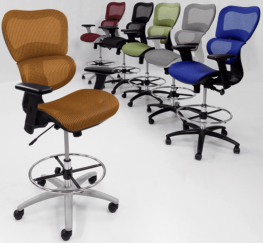 HumanFlex Office Stool w/ 23"-31" Seat Height