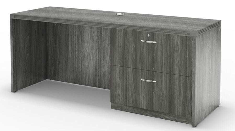 Aberdeen Series - 72" Bow Front Desk Shell