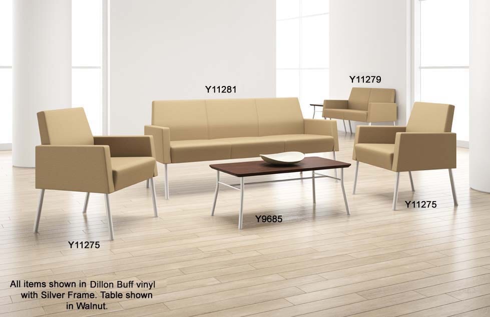 Mystic Lounge Series - Panel Arm Lounge Chair