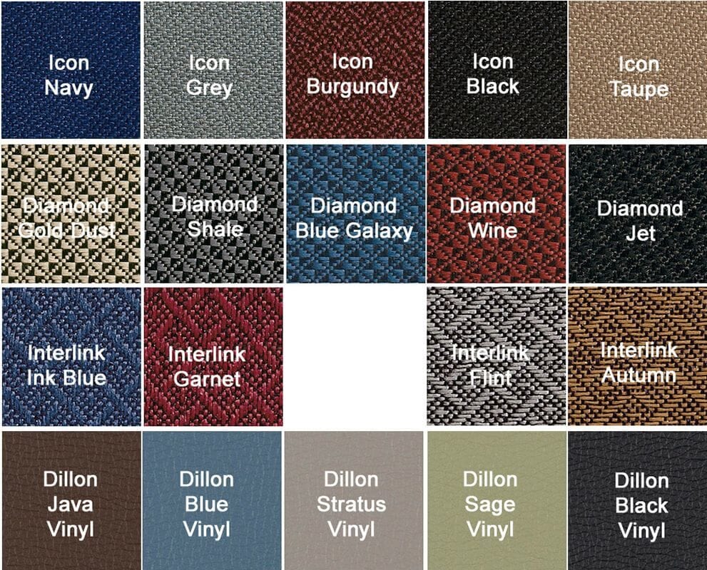 Air Grid Task Chair w/ Colored Fabric Seat!