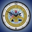 Americana and Military Wall Clocks, LED Lighted: POW, Marines, Guns