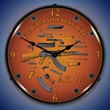 Lady Luck Wall Clock, LED Lighted