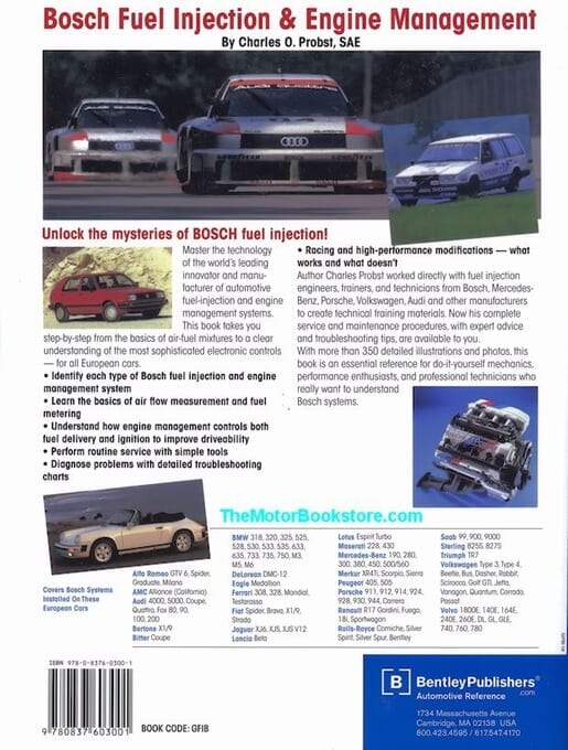 Bosch Fuel Injection and Engine Management: Motronic and Jetronic