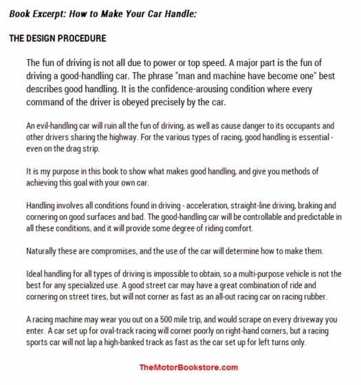 How to Make Your Car Handle: Better Handling, Safety, Performance