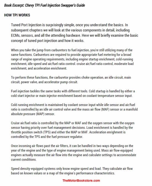 Chevy TPI Fuel Injection Swapper's Guide | 1985-1992 TPI Systems