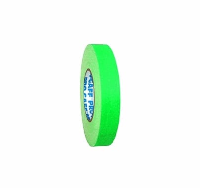 Fluorescent Green 1" Camera Tape Roll - Gaffer and Camera Tape