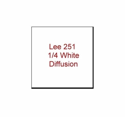 Lee 251 1/4 White Diffusion Gel Filter Sheet - BarnDoor