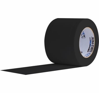 Pro Cable Path Tunnel Tape Black 6 Inch - BarnDoor Lighting