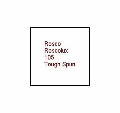 Rosco Roscolux 105 Tough Spun Diffusion Gel Filter Sheet 20"x24 ...