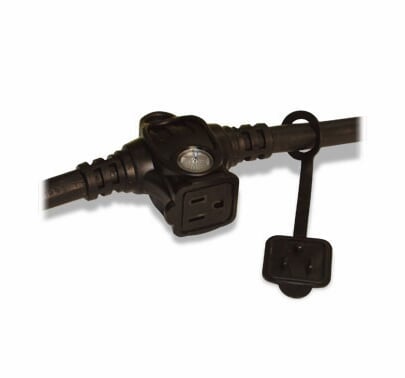 E-String 50ft. BLACK Six Outlet Extension Cord - BarnDoor